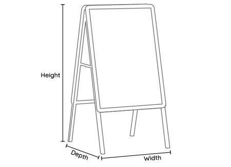 A Frame Pavement Sign