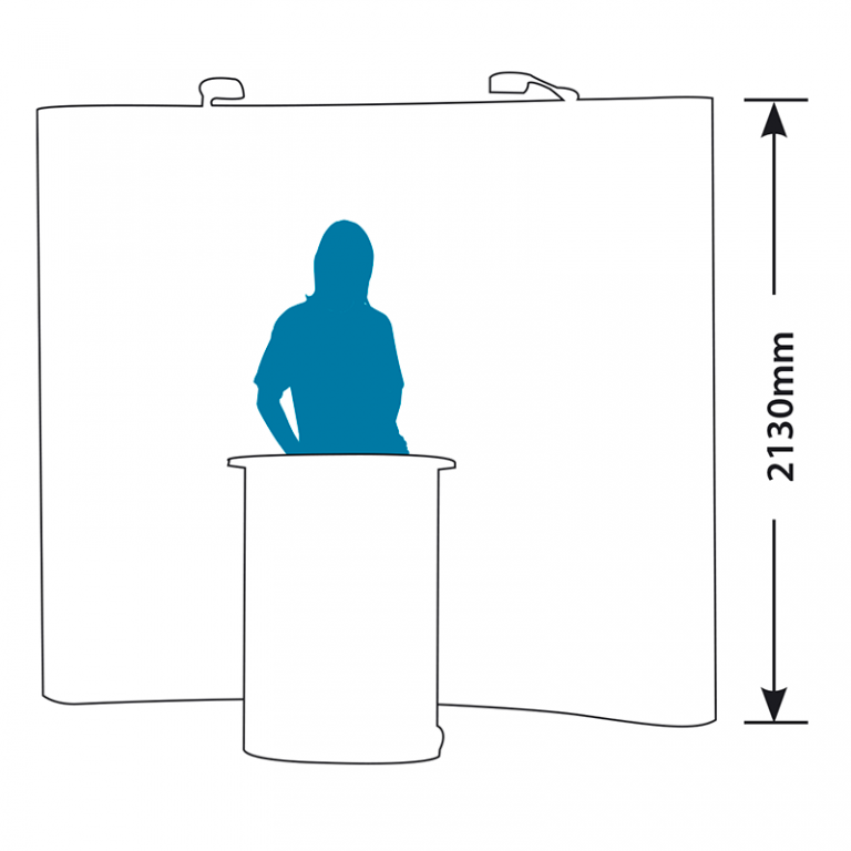 Advantage Curved Pop-Up Bundle - Plex Display