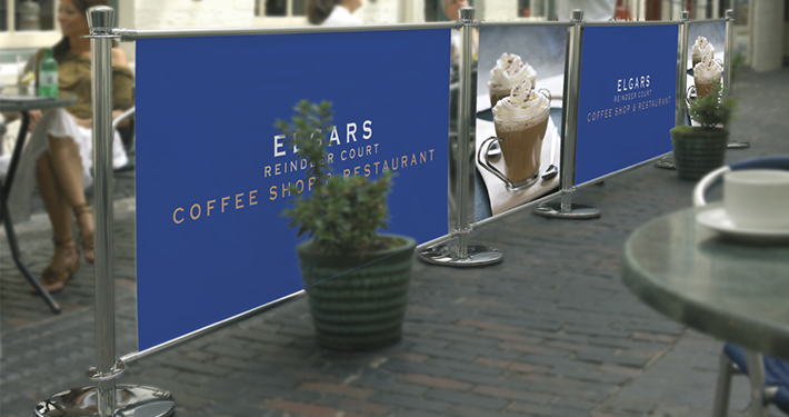 Café barriers - Redefining both Indoor and Outdoor Spaces