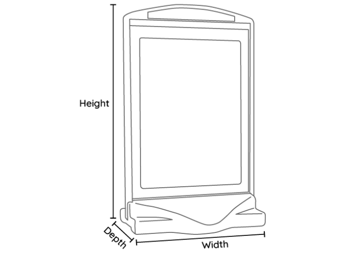 Pavement Sign | Icon Heavy-Duty Forecourt Sign | Plex Display