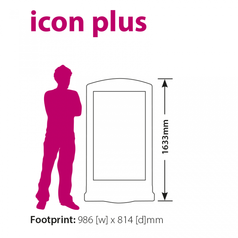 Pavement Sign | Icon Heavy-Duty Forecourt Sign | Plex Display