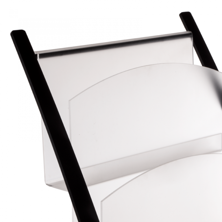 Onyx Curved Literature Stand - Plex Display
