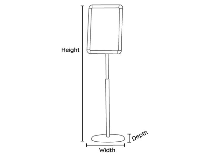 Telescopic Sign Holders - Plex Display