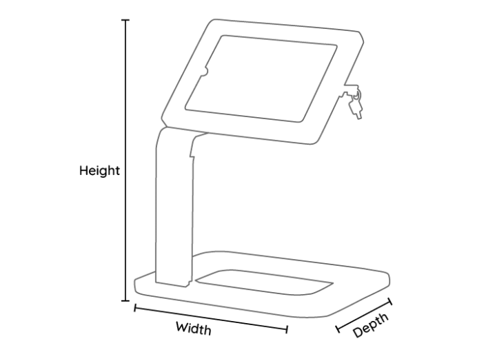 Universal Tablet Holder - Desktop - Plex Display